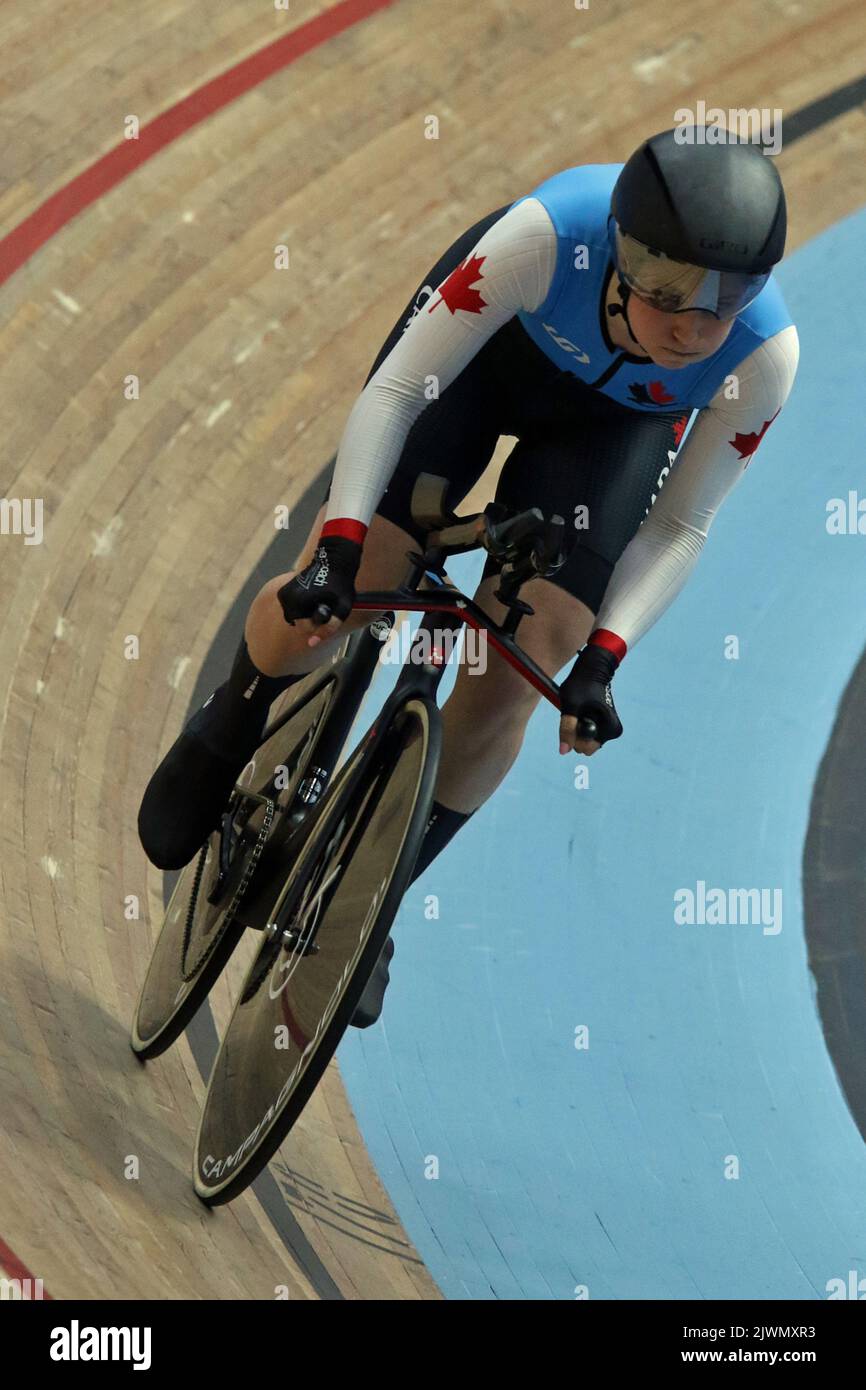 Ariane BONHOMME of Canada in the women's 3000m Individual Pursuit ...