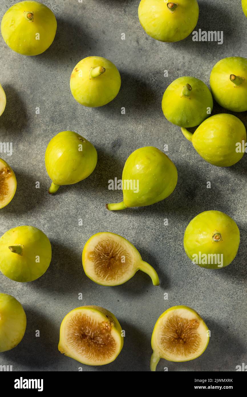 Raw Green Organic Figs Ready to Eat Stock Photo - Alamy