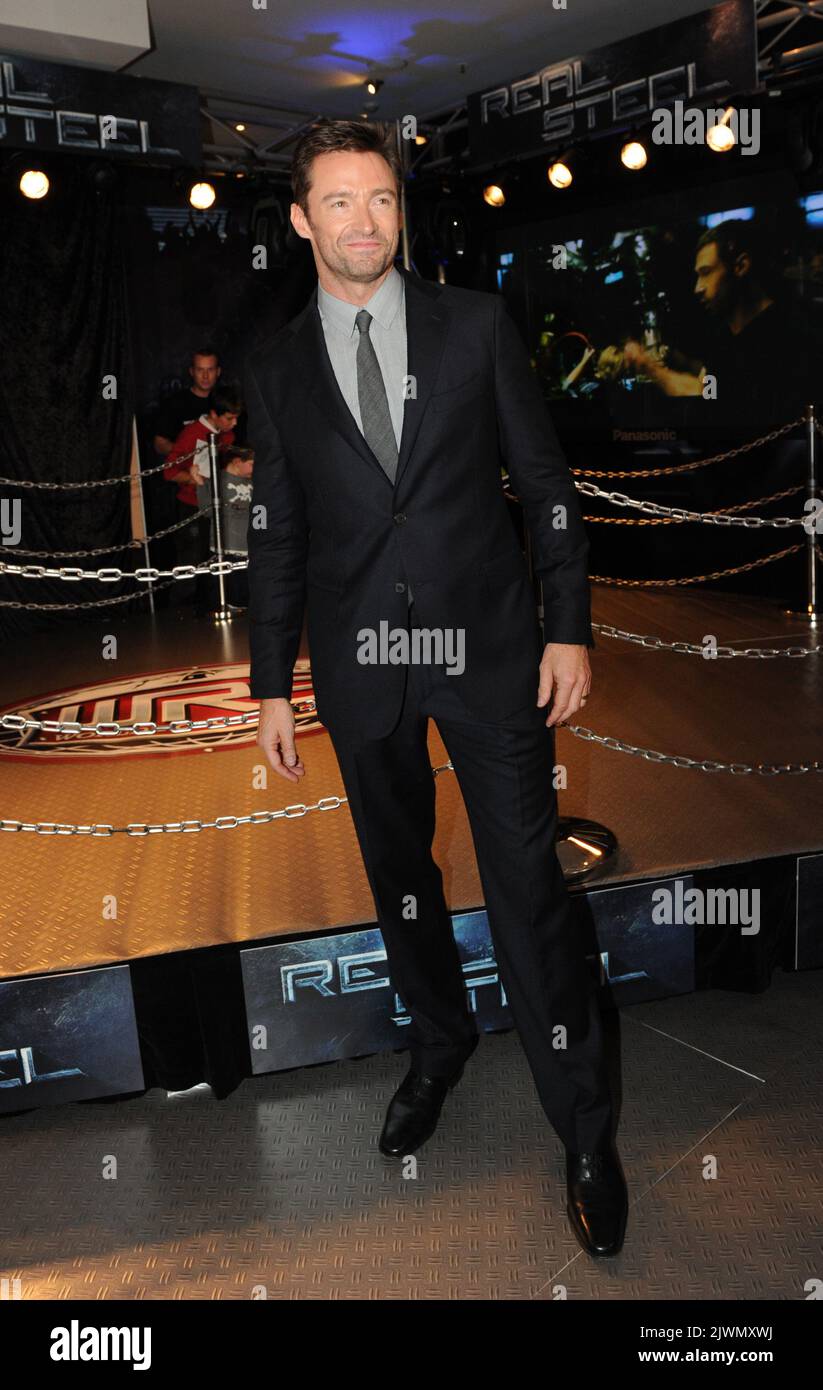 Australian actor Hugh Jackman at the premiere of his new film Real ...