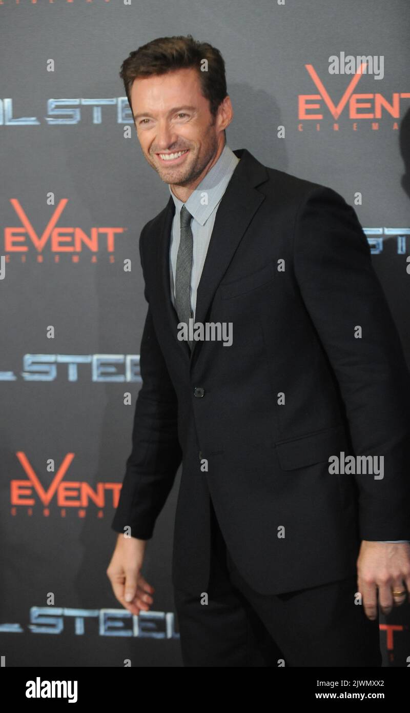 Australian actor Hugh Jackman at the premiere of his new film Real ...
