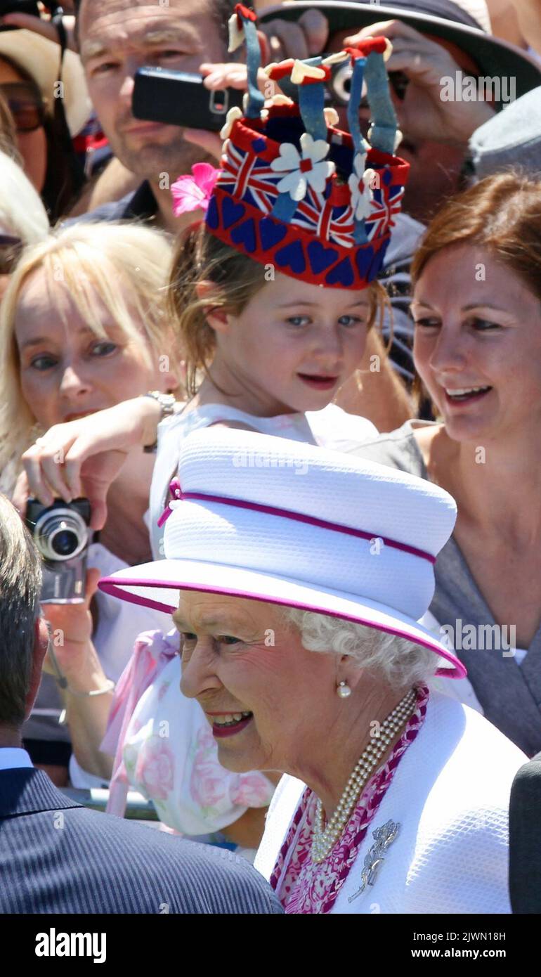 Queen Elizabeth ll during The Big Aussie Barbecue. Pic Mogens Johansen ...