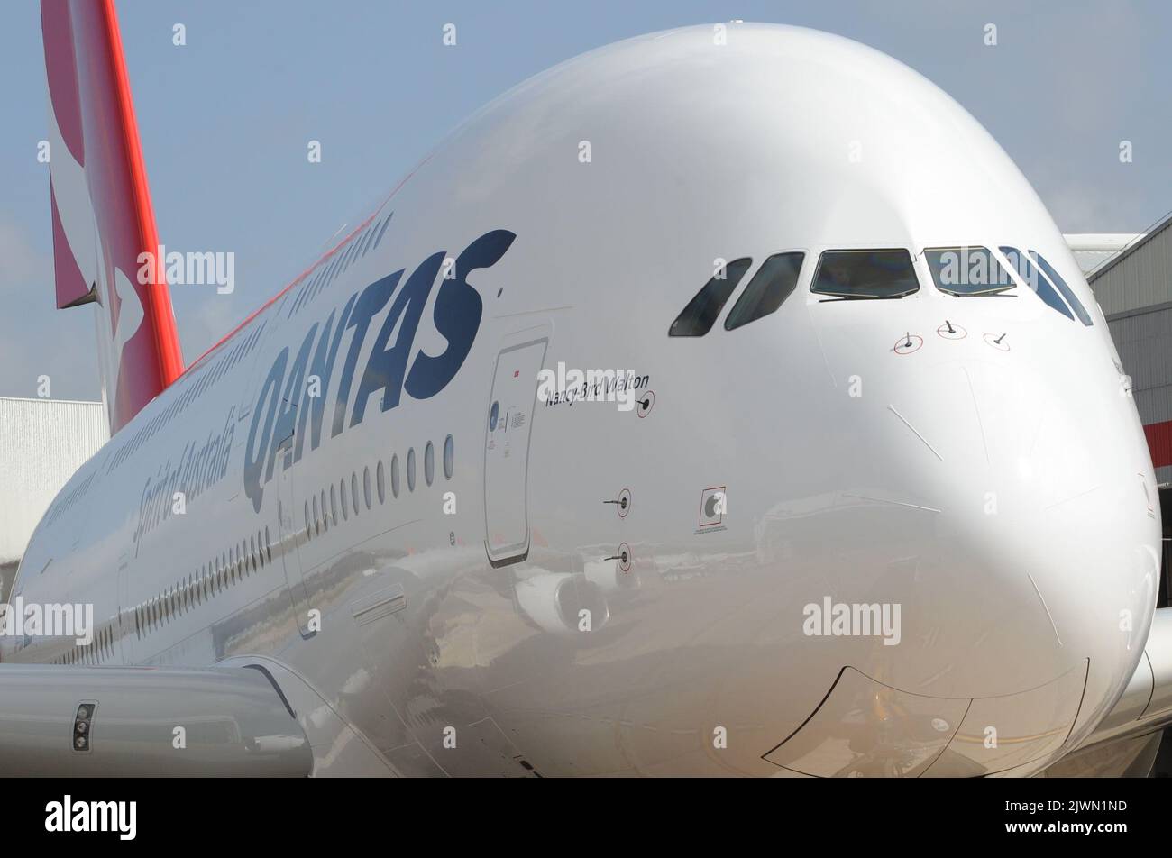 File photo of an Airbus A380 Airbus after landing following its maiden ...