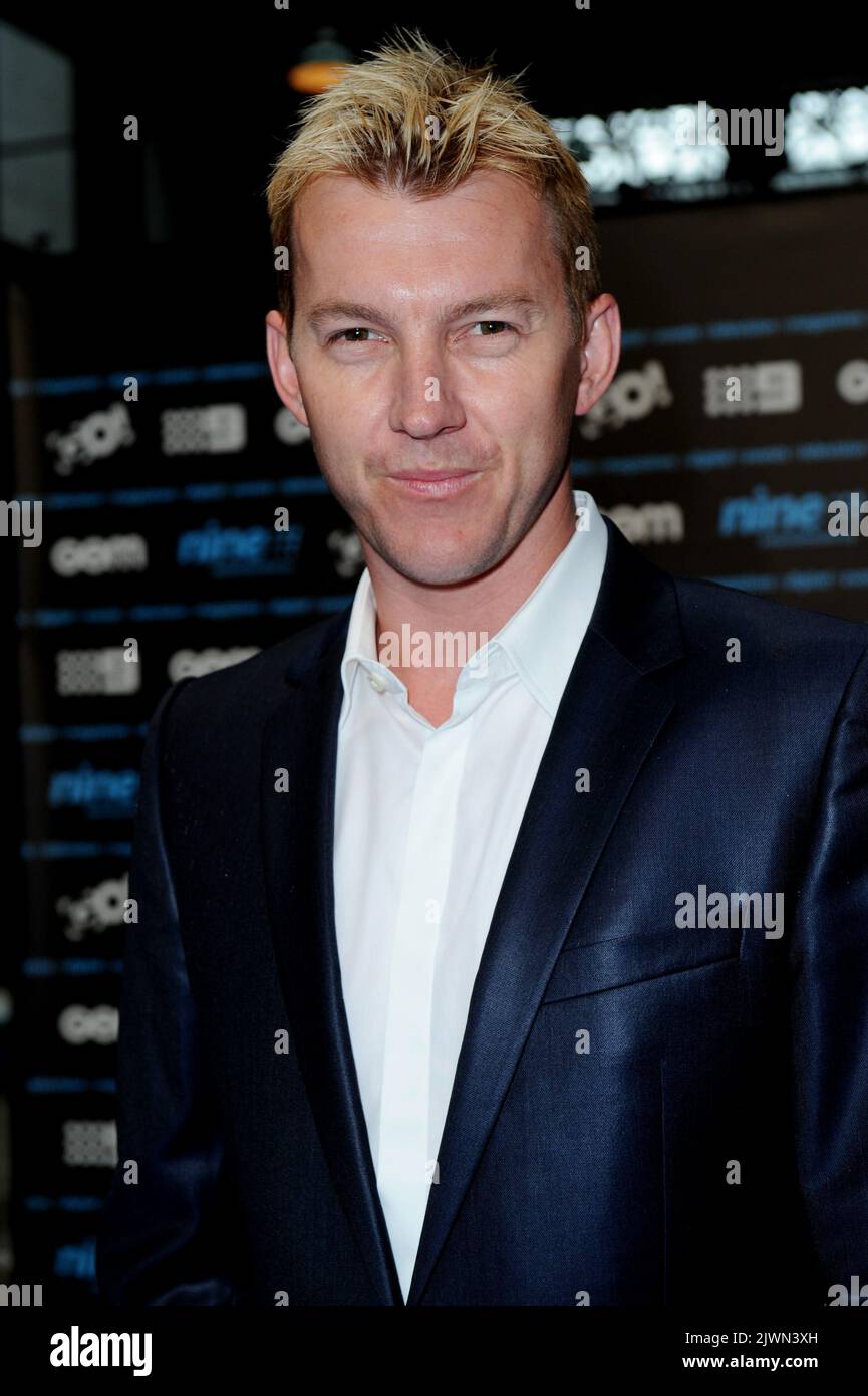 Australian cricketer Brett Lee at the Channel Nine 2012 program launch ...
