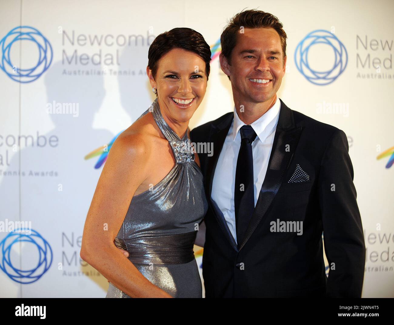 Australian tennis legend Todd Woodbridge and partner Natasha Woodbridge ...