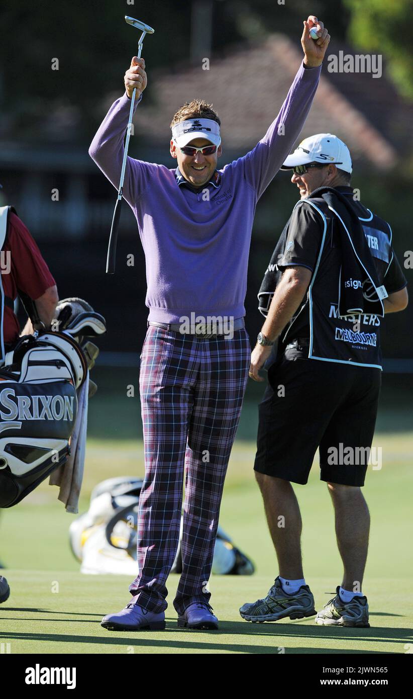 English golfer Ian Poulter during day one of the Australian Masters ...