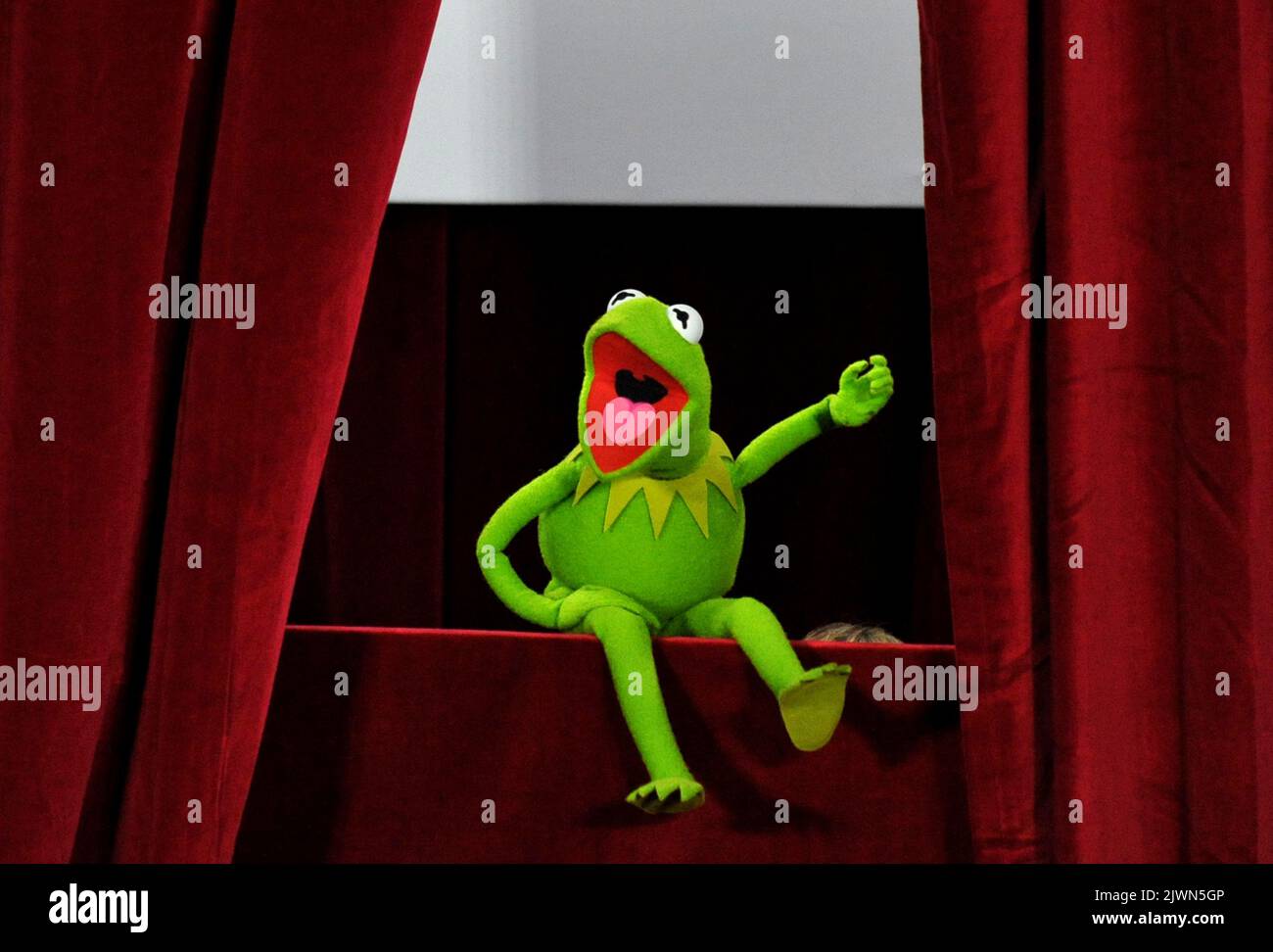Kermit the Frog is seen at the Australian film premier of Disney's 'The ...