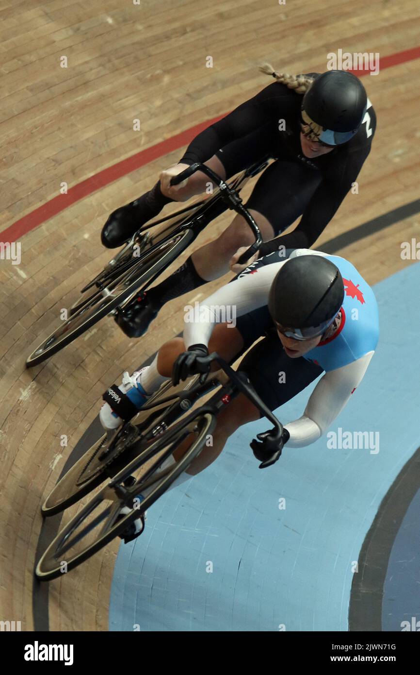 Lauriane GENEST of Canada in the Women's Sprint cycling at the 2022 ...