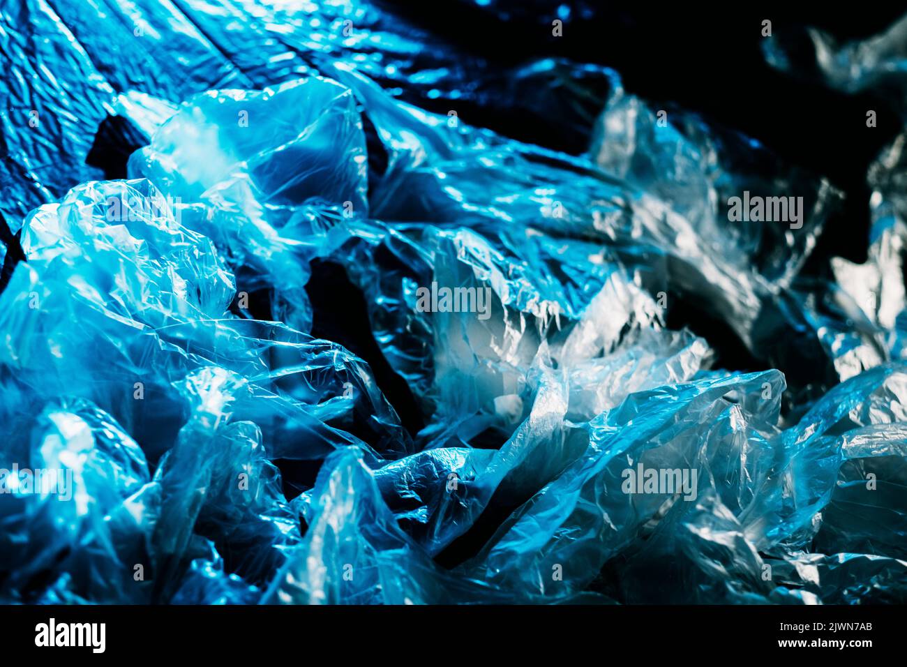 plastic pollution waste management polyethylene Stock Photo - Alamy