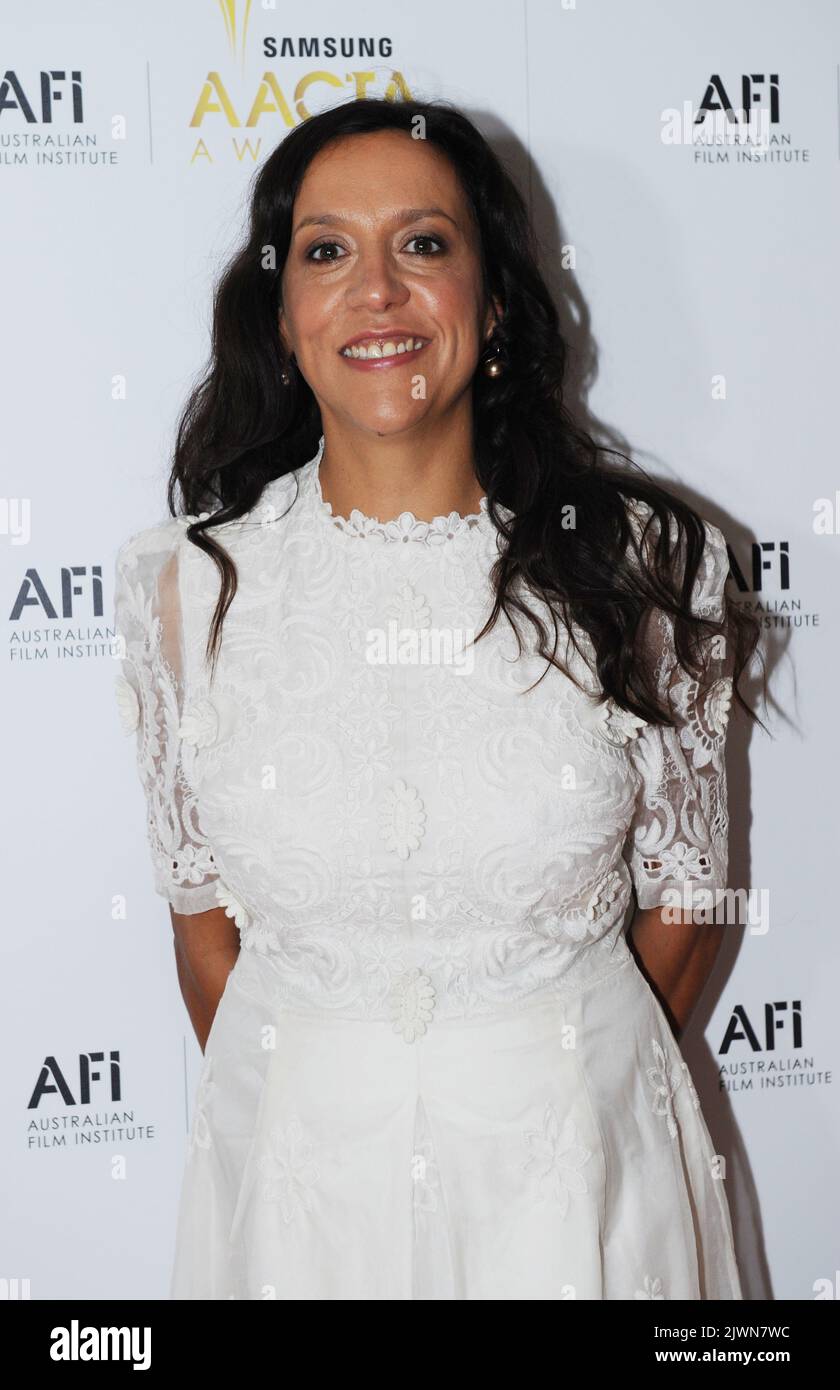Australian film maker Rachel Perkins arrives at the AACTA Awards ...