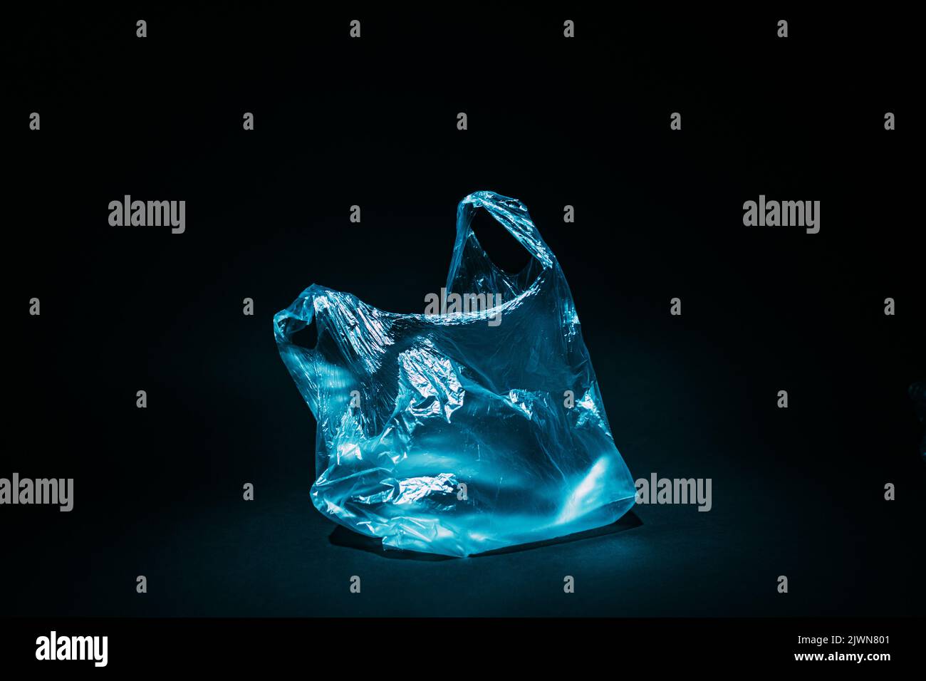 plastic pollution waste contamination used bag Stock Photo - Alamy