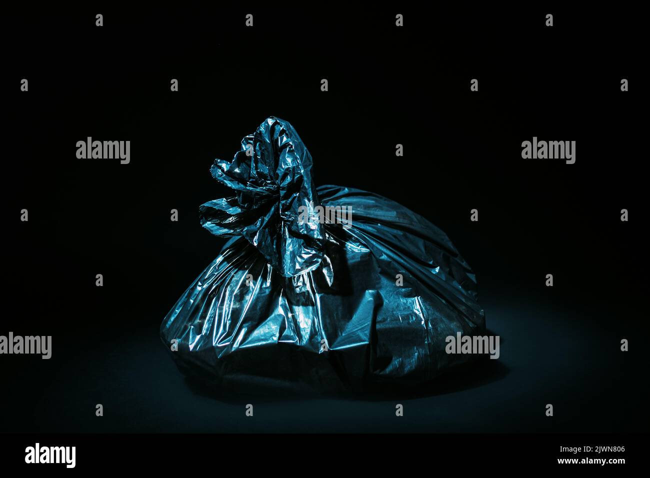 plastic pollution waste collection garbage bag Stock Photo - Alamy