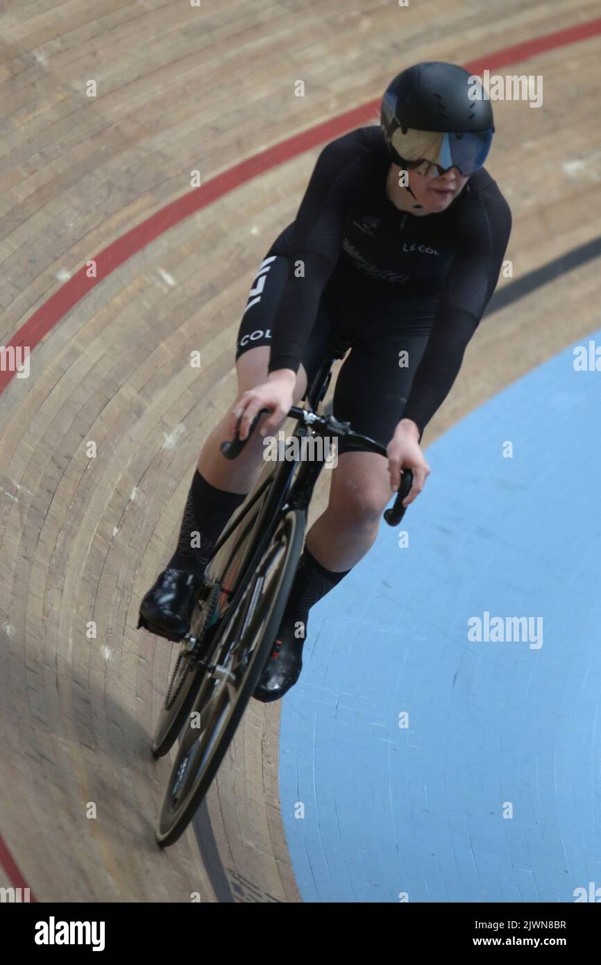 Olivia KING of New Zealand in the Women's Sprint cycling at the 2022 ...