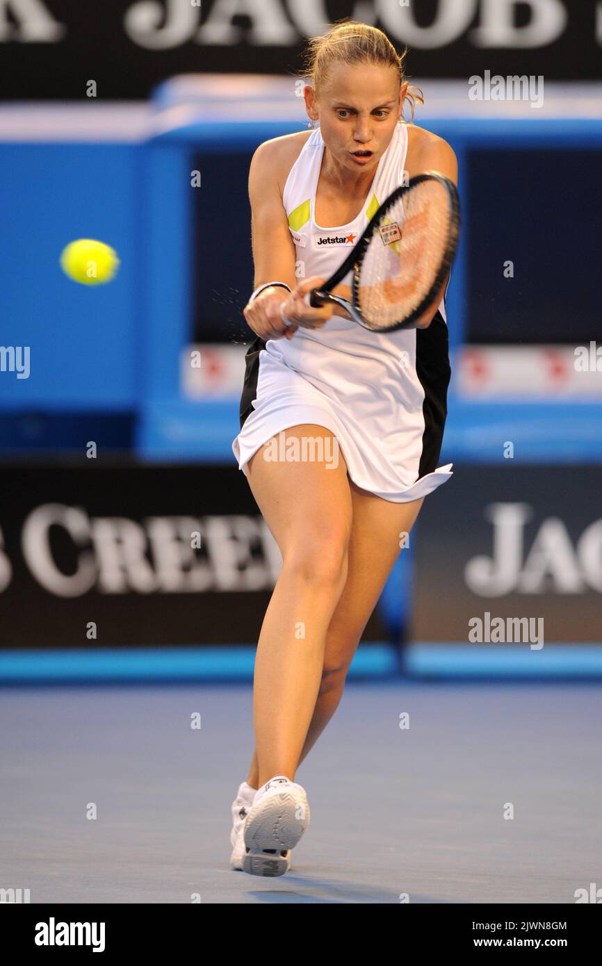 Australia's Jelena Dokic in action during his second round match ...