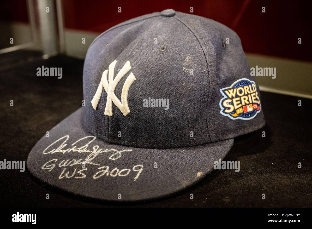 New York, USA. 06th Sep, 2022. Alex Rodriguez's 2009 World Series ...