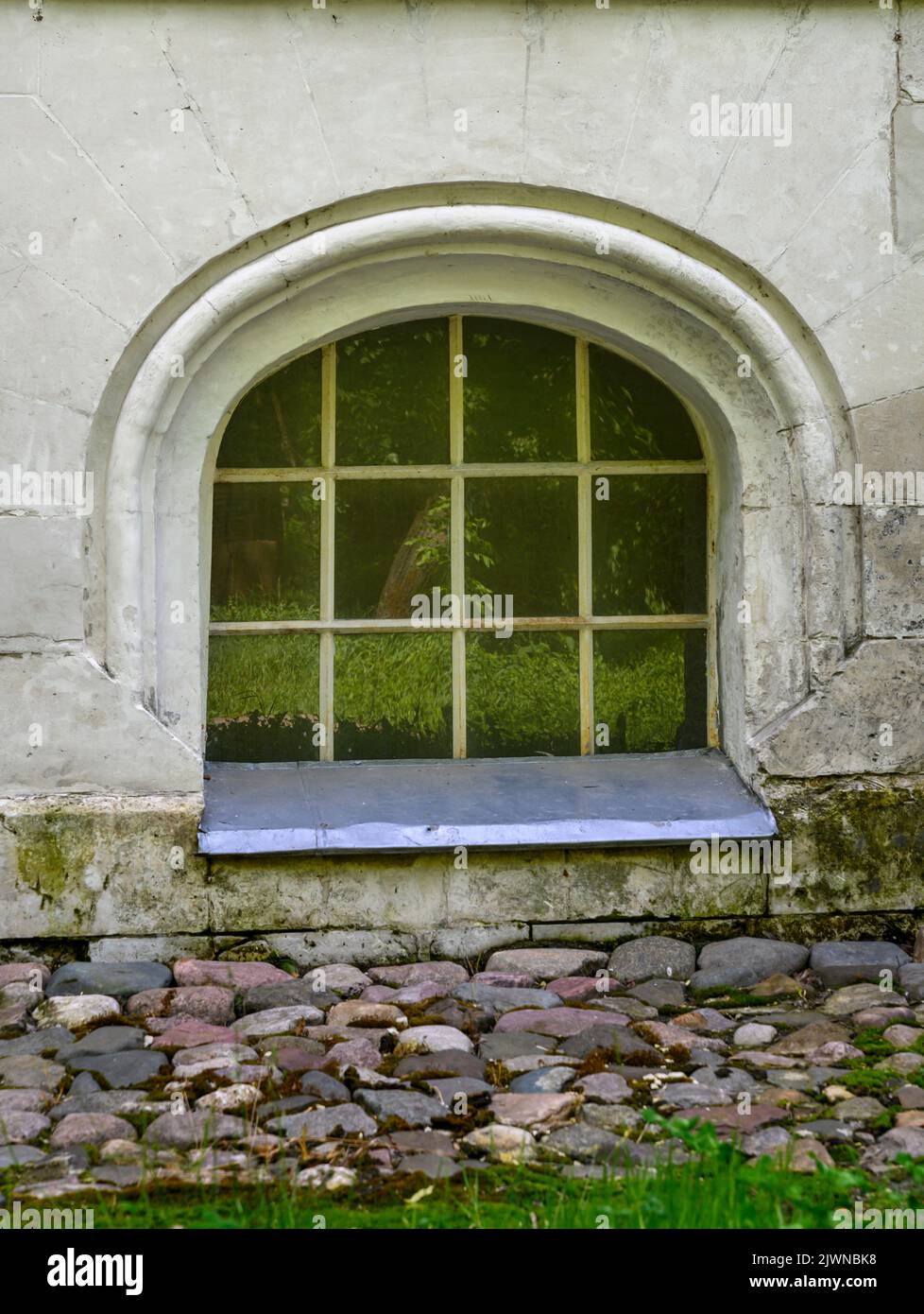 Basement window of the Crystal Museum in the former St. George's ...