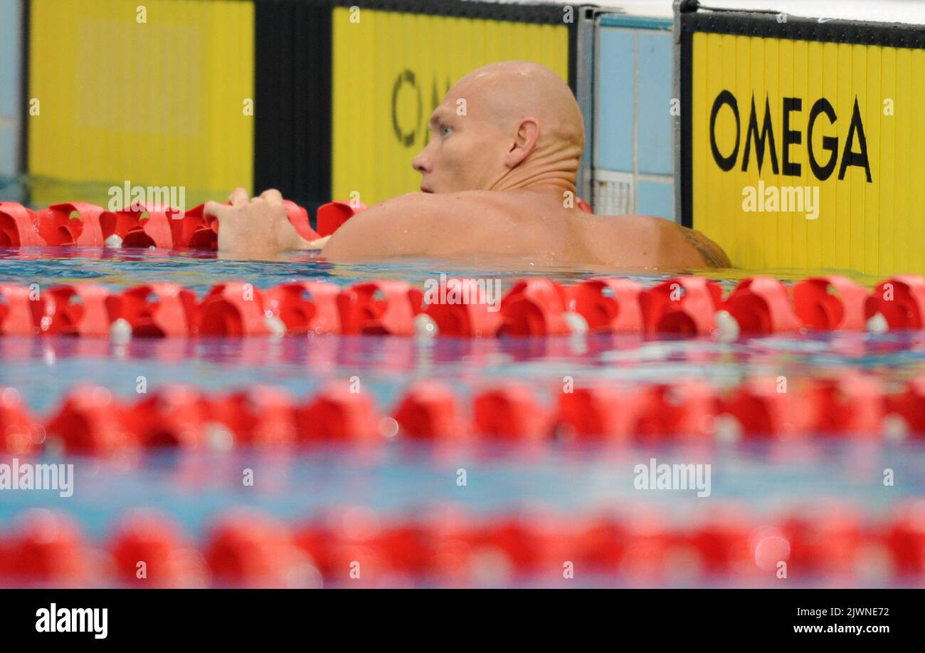 Michael Klim after competing in the mens 100 metre freestyle final at ...