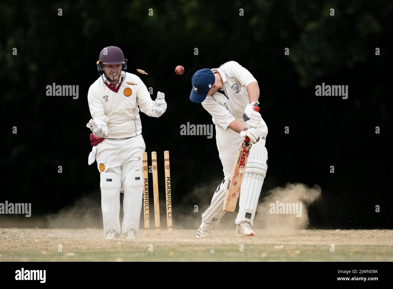 Batter bowled out hi-res stock photography and images - Alamy
