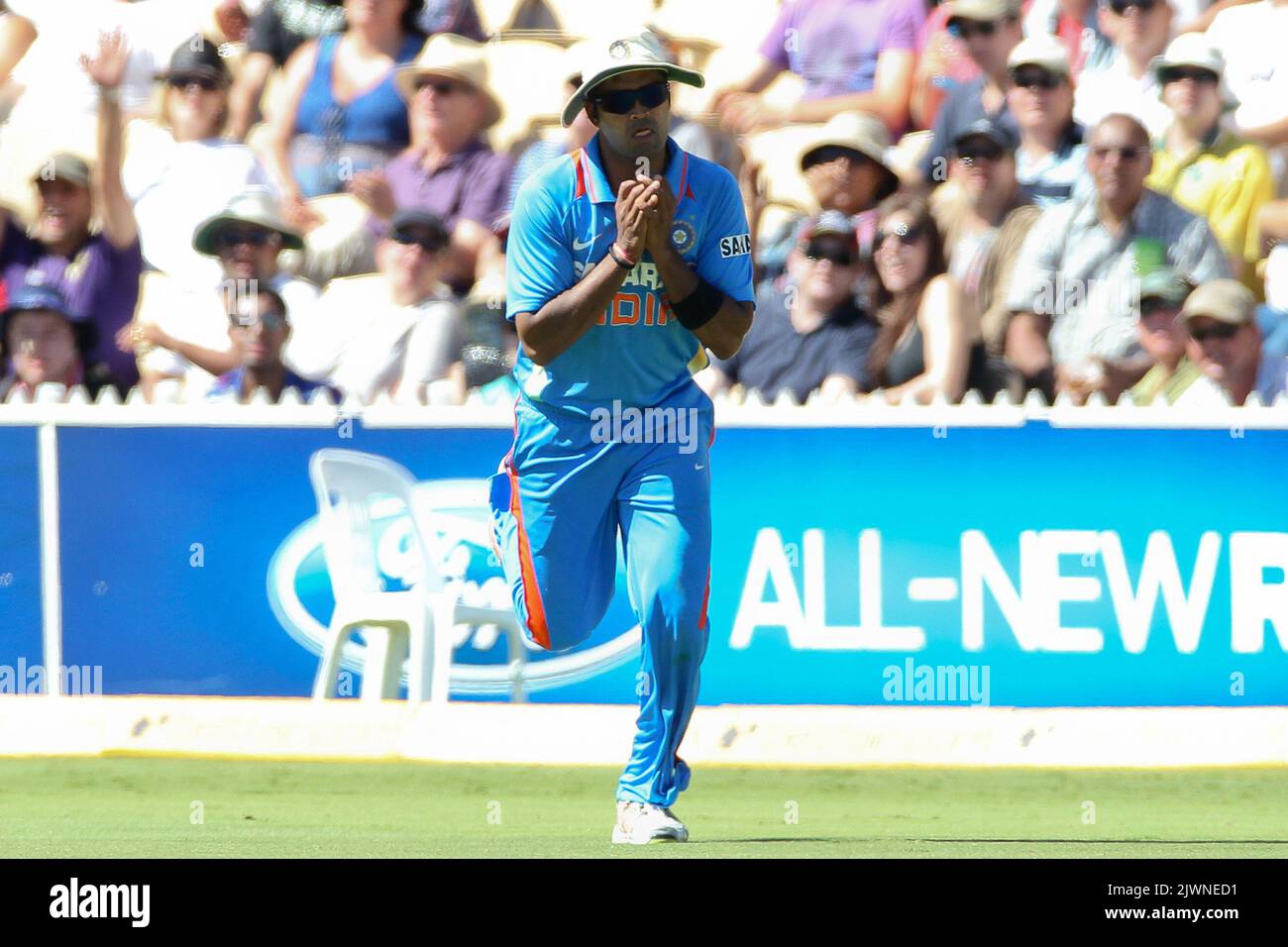 Australia's Peter Forrest is caught by India's Kumar V (pictured) in ...