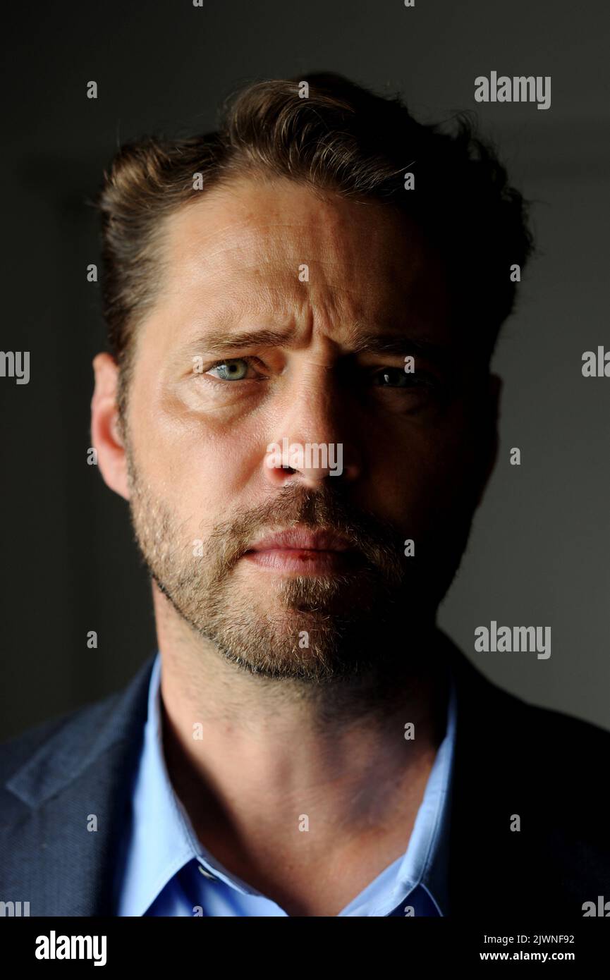 American actor Jason Priestley poses for photographs in Sydney, Monday ...