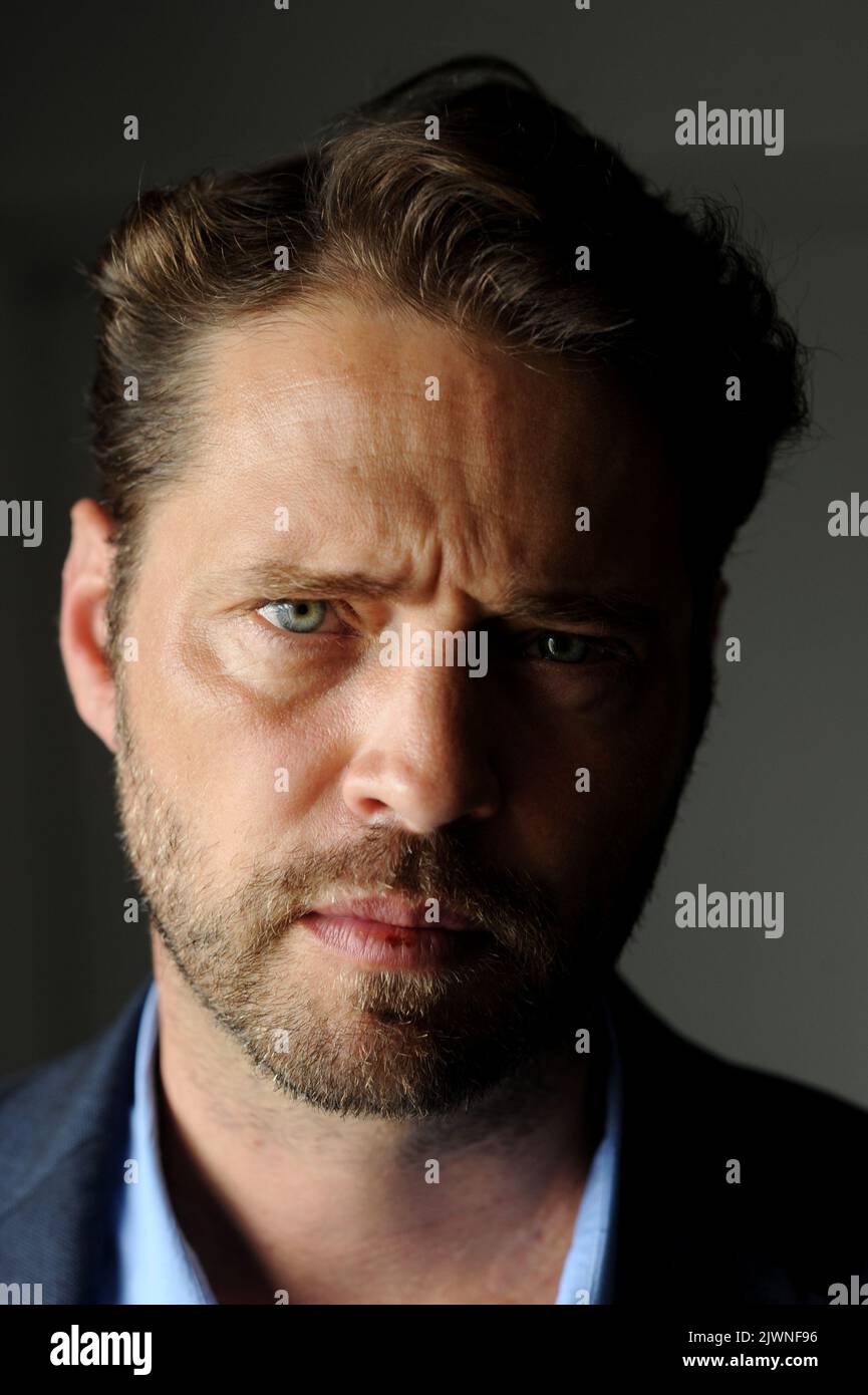 American actor Jason Priestley poses for photographs in Sydney, Monday ...