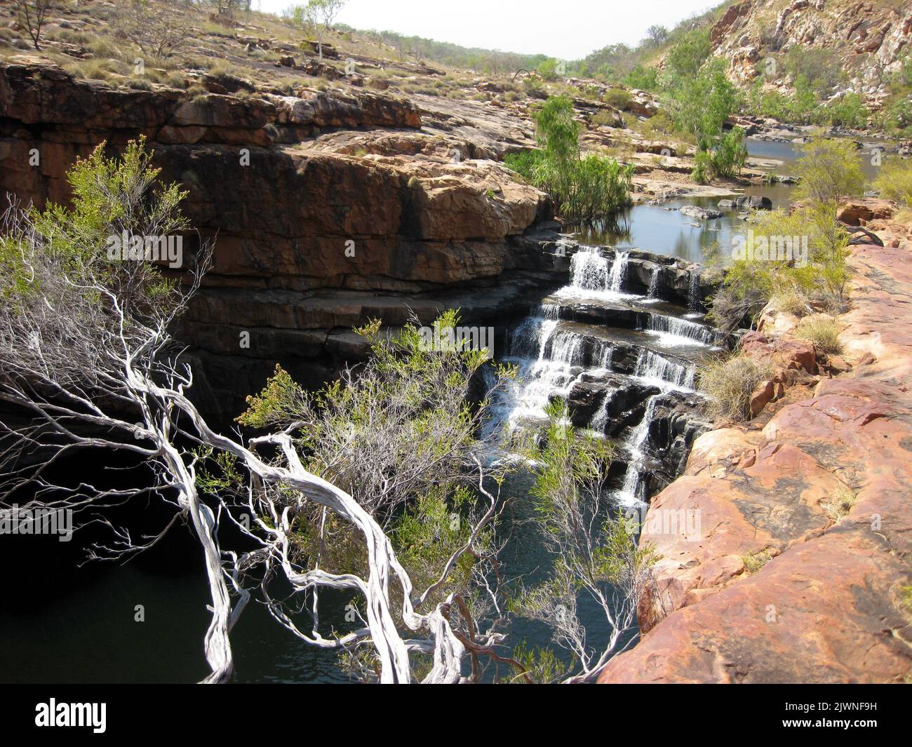 The falls at Bell Gorge - a challenging walk at times, rewarded by a ...
