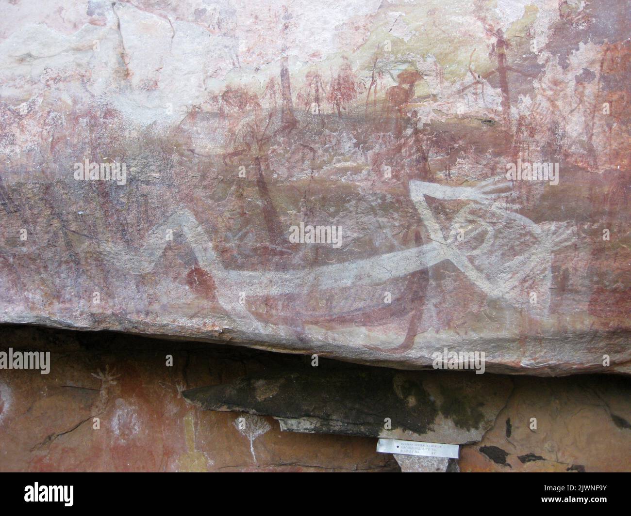 Rock art at Mitchell Falls. This style of irregular infill paintings ...