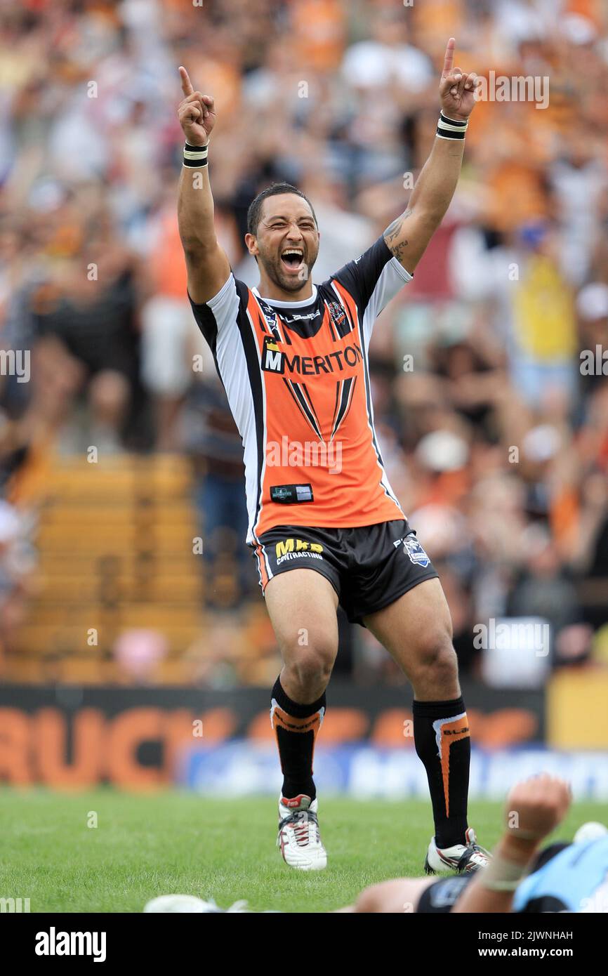 Benji Marshall after kicking the winning field-goal in extra time ...