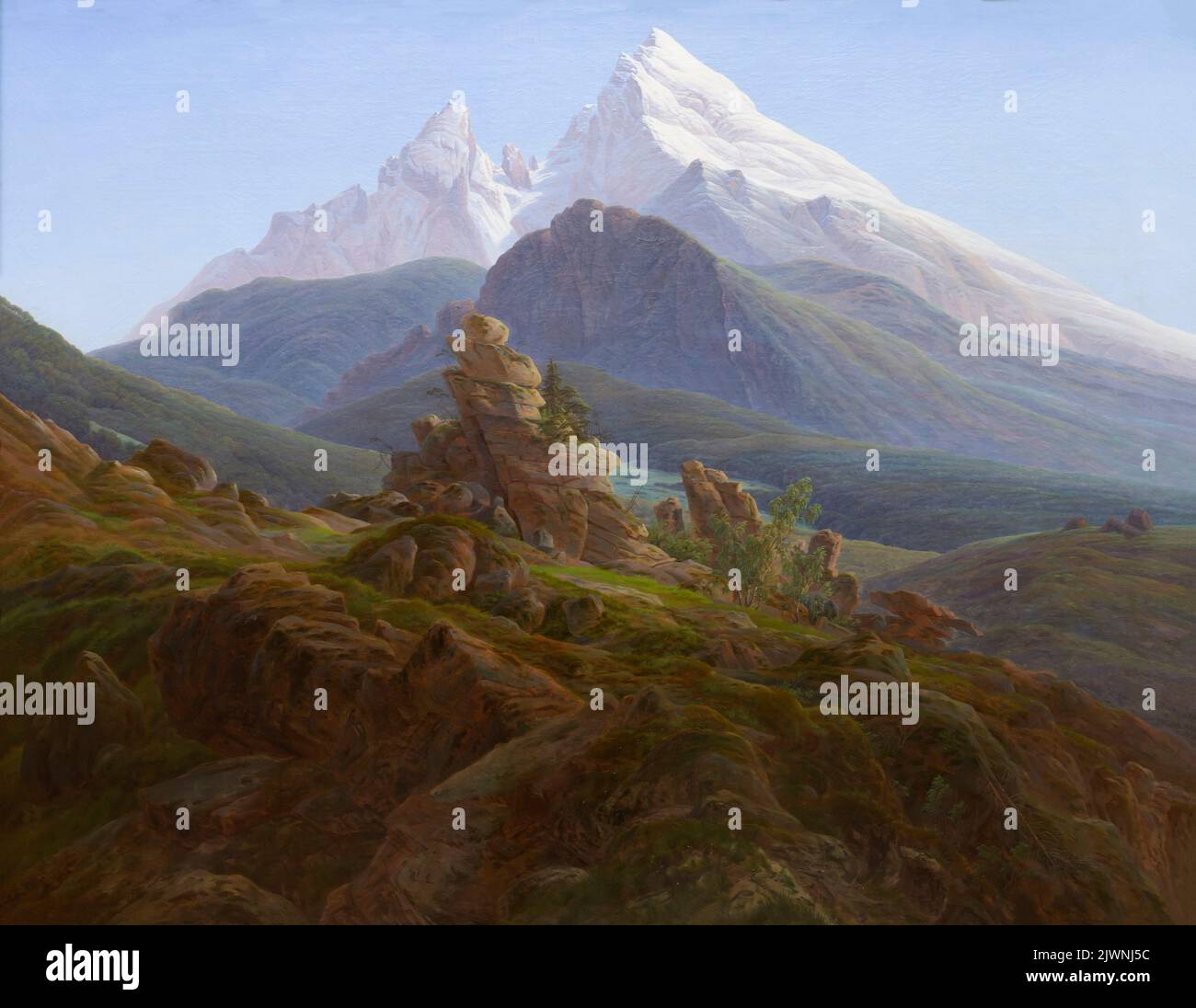 The Watzmann, Caspar David Friedrich, 1824-1825, Alte Nationalgalerie ...