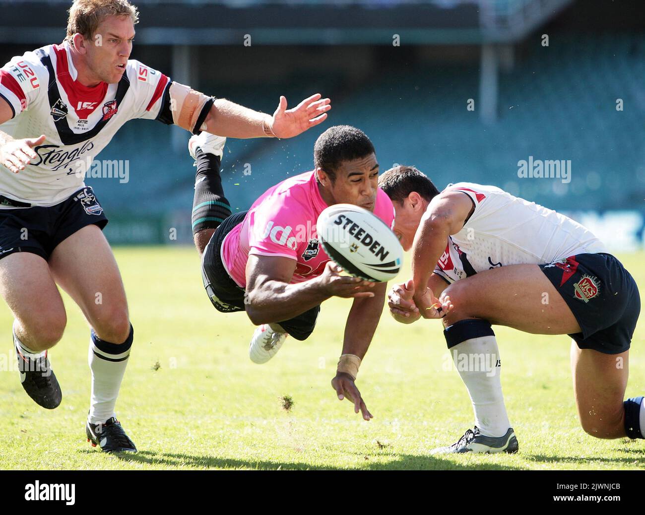 Michael Jennings in action during NRL Rugby League match between Sydney ...