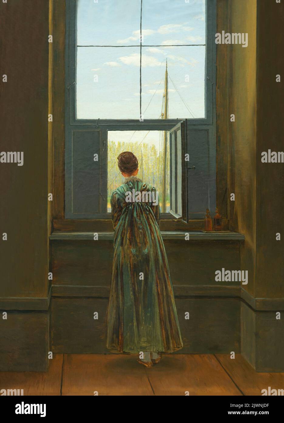 Woman at a Window, Caspar David Friedrich, 1822, Alte Nationalgalerie ...