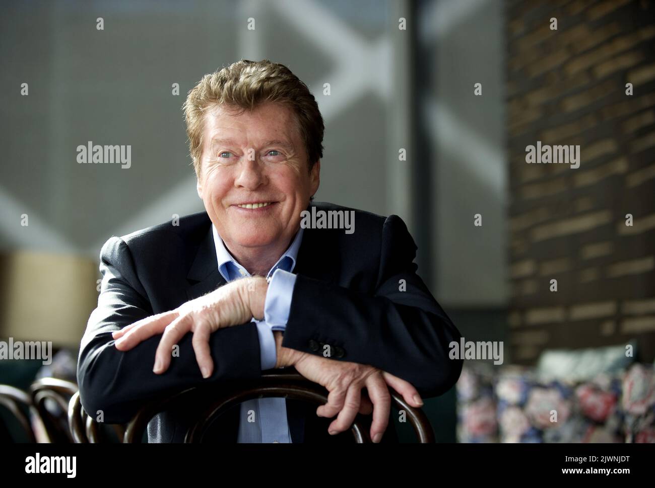 English actor and singer Michael Crawford poses for photographs in ...