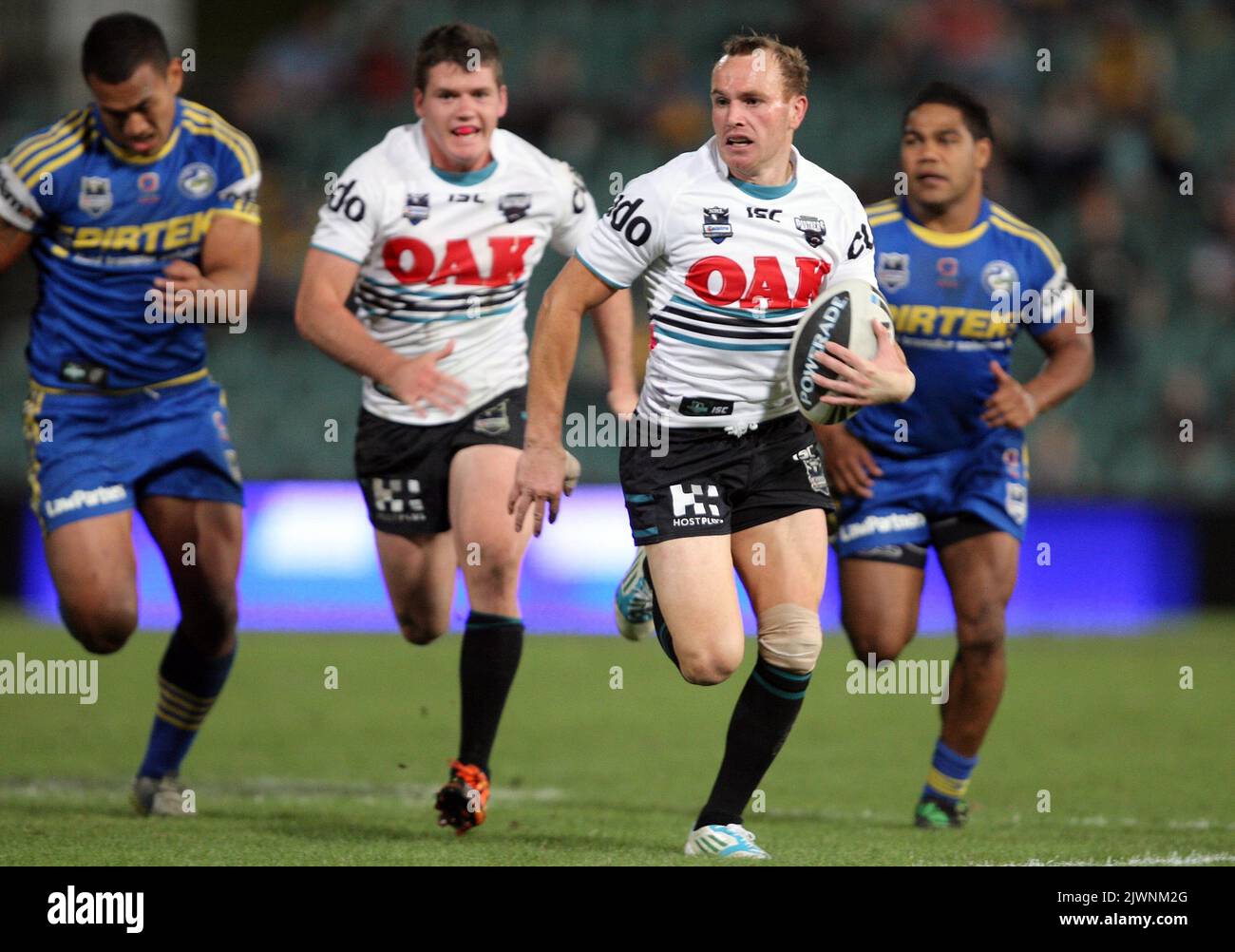 Luke Walsh in action during NRL Rugby League match between Parramatta ...