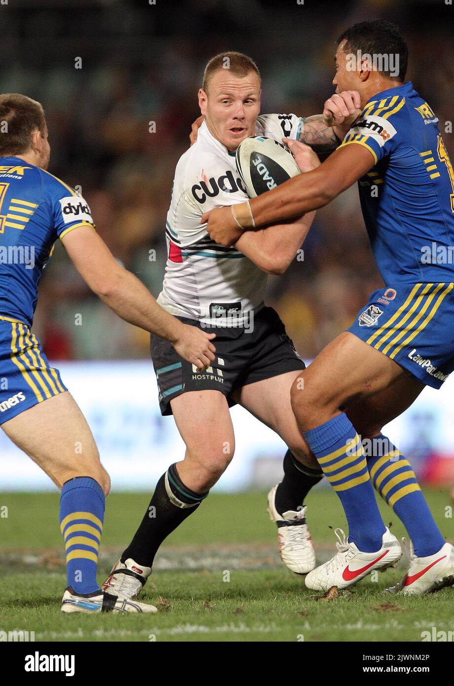 Luke Lewis in action during NRL Rugby League match between Parramatta ...