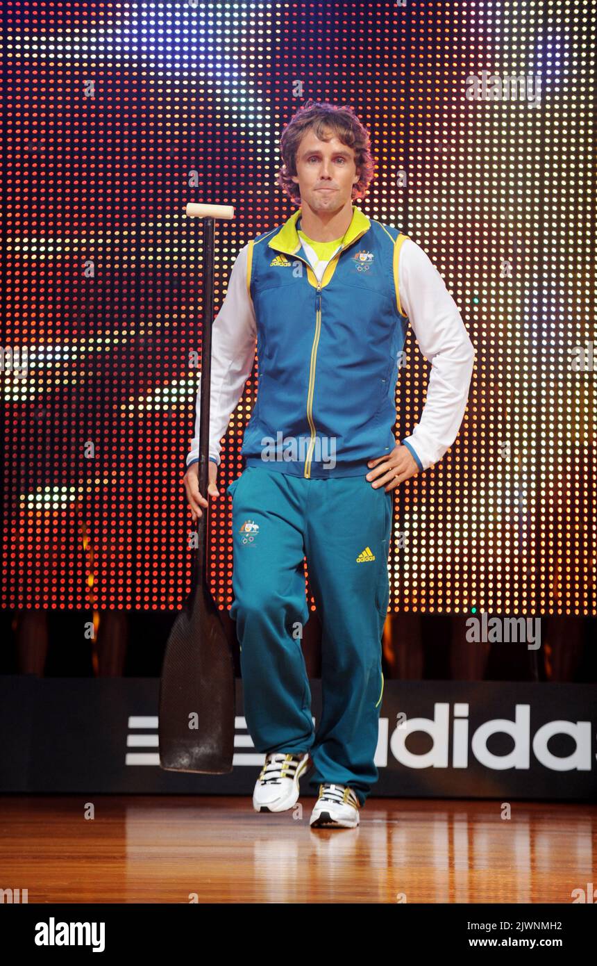 Australian kayaker Kynan Maley models the new Australian team uniform ...