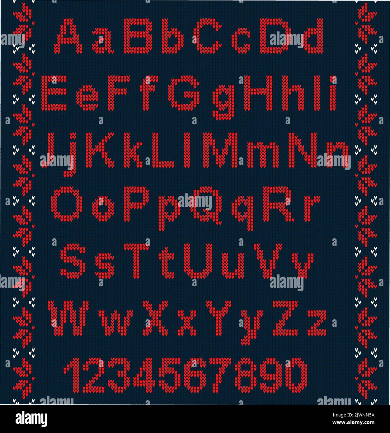 Knitted font hi-res stock photography and images - Alamy