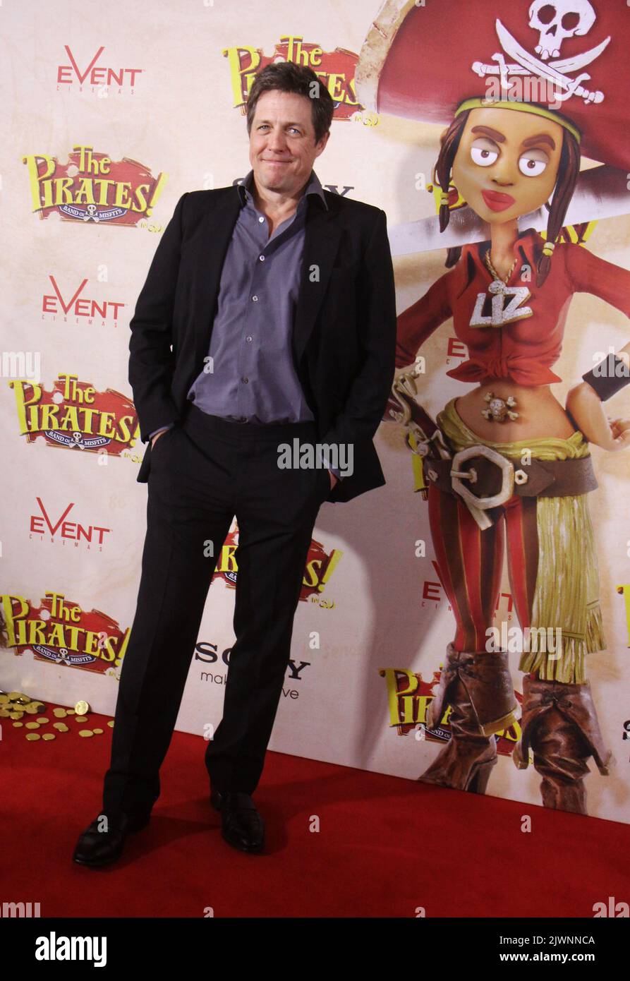 British actor Hugh Grant at the premiere of The Pirates! Band of ...