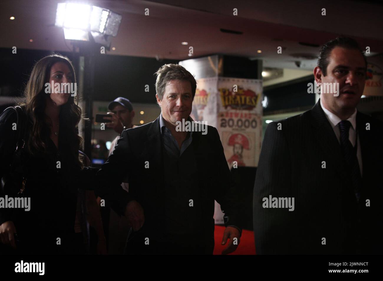 British actor Hugh Grant at the premiere of The Pirates! Band of ...