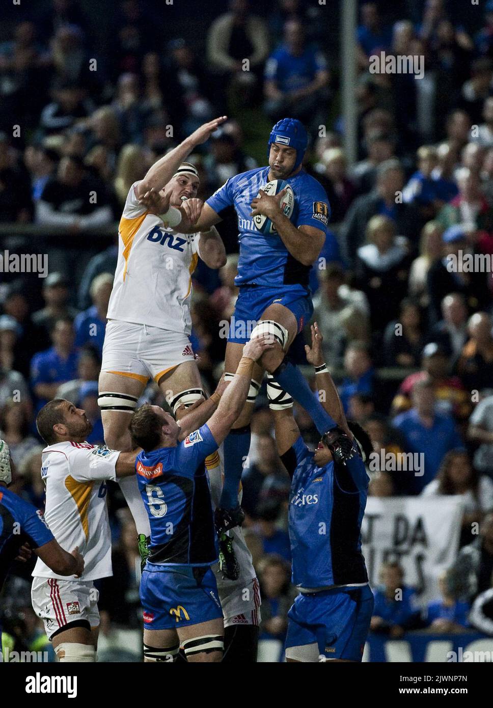 Nathan Sharpe for the Force during the Super match, between the Western ...