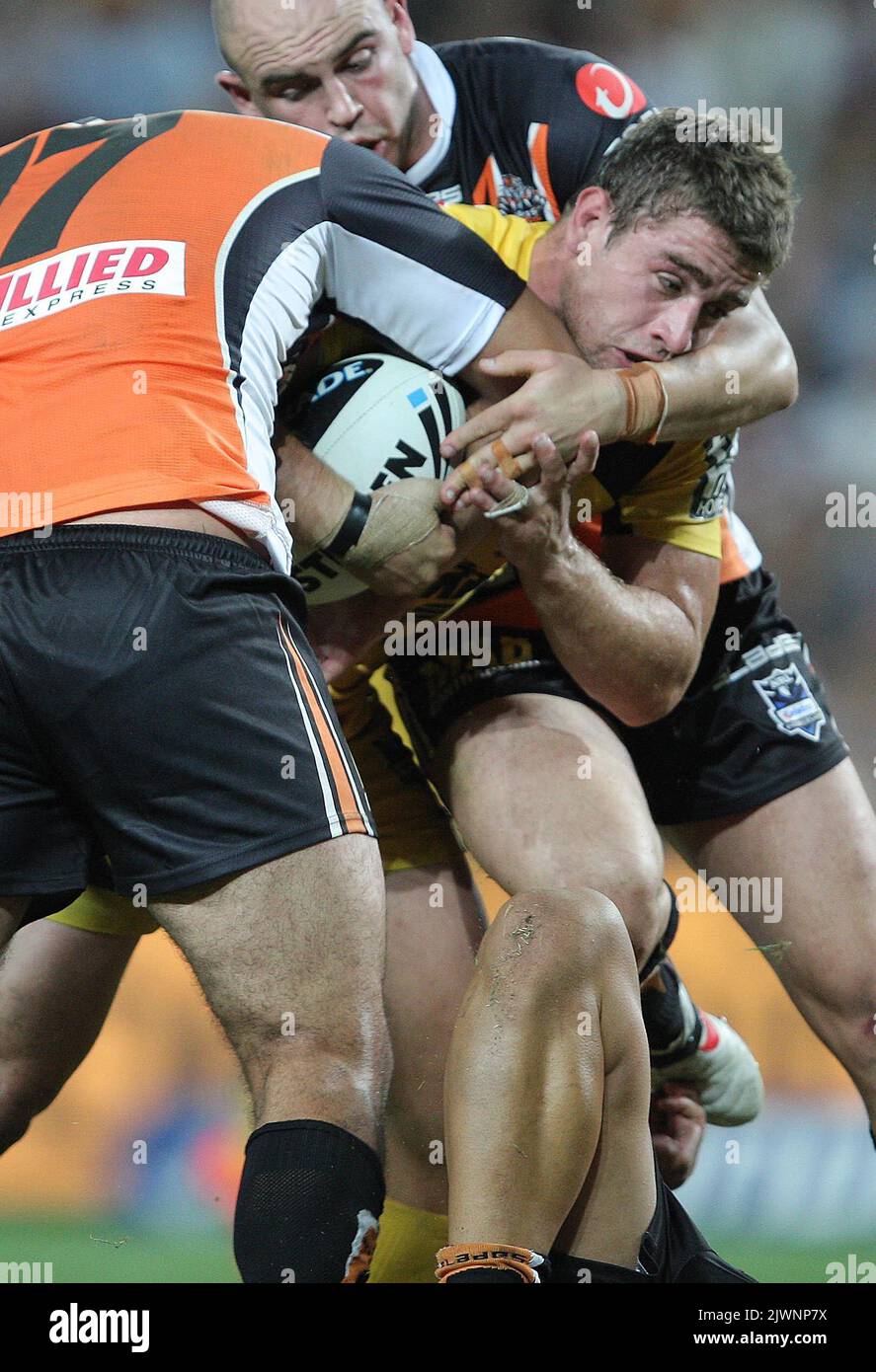 Andrew McCulloch in action during NRL Rugby League match Wests Tigers V ...