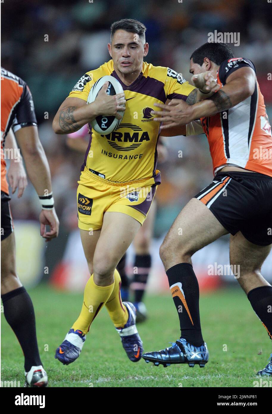 Corey Parker in action during NRL Rugby League match Wests Tigers V ...