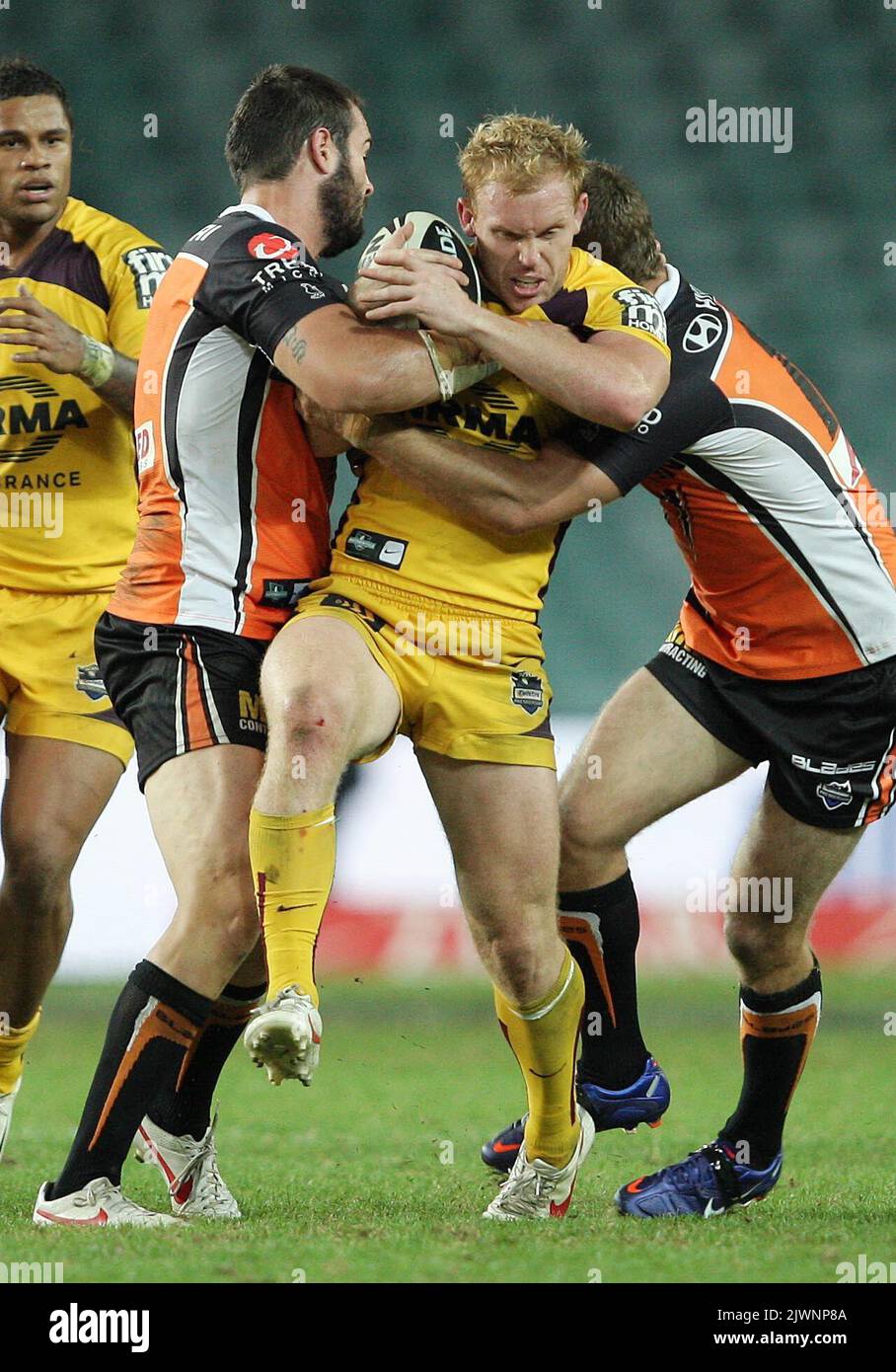 Peter Wallace in action during NRL Rugby League match Wests Tigers V ...