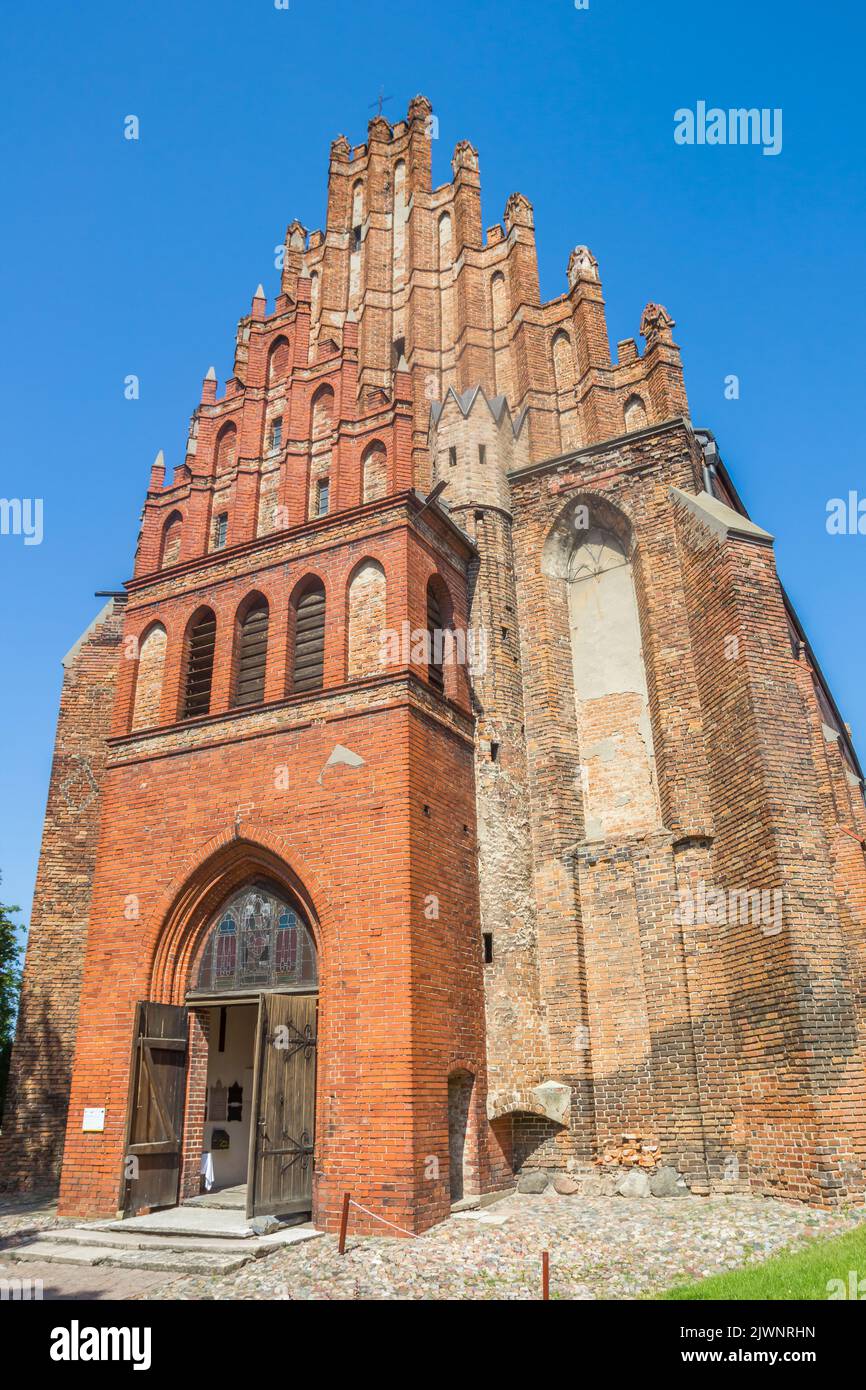 Front facade of the historic church in Chelmno, Poland Stock Photo - Alamy