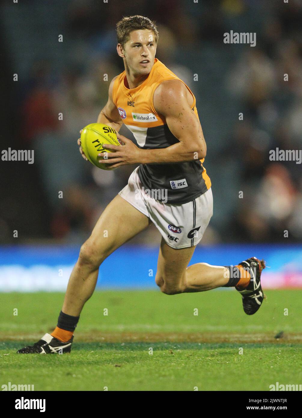 Callan Ward of Greater Western Sydney in action during round four of ...