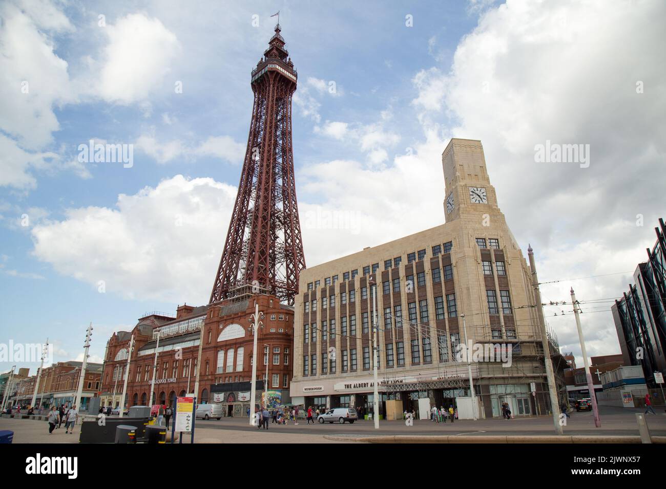 Blackpool Illuminations promenade seafront England Stock Photo - Alamy
