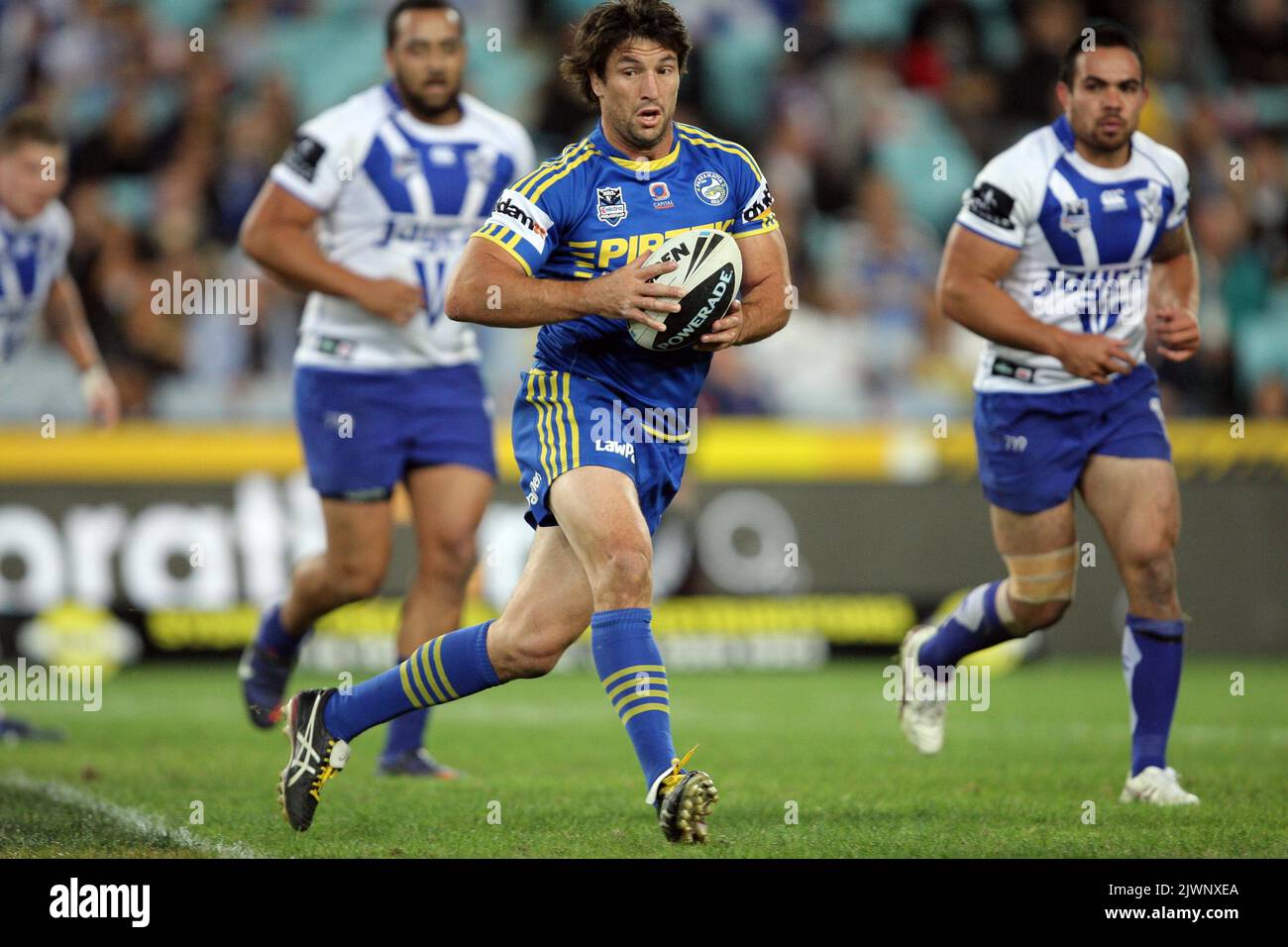 Nathan Hindmarsh during NRL Rugby League match Parramatta Eels V ...