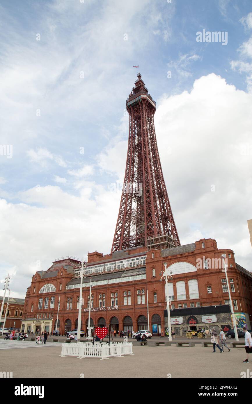 Blackpool Illuminations promenade seafront England Stock Photo - Alamy