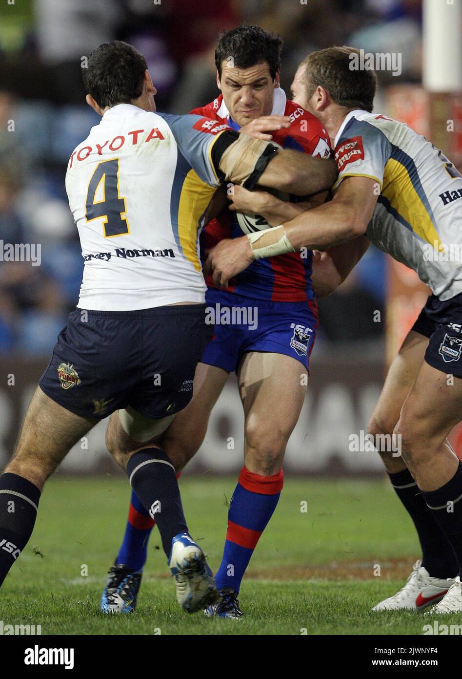 Jarrod Mullen in action during the NRL Rugby League match Newcastle ...
