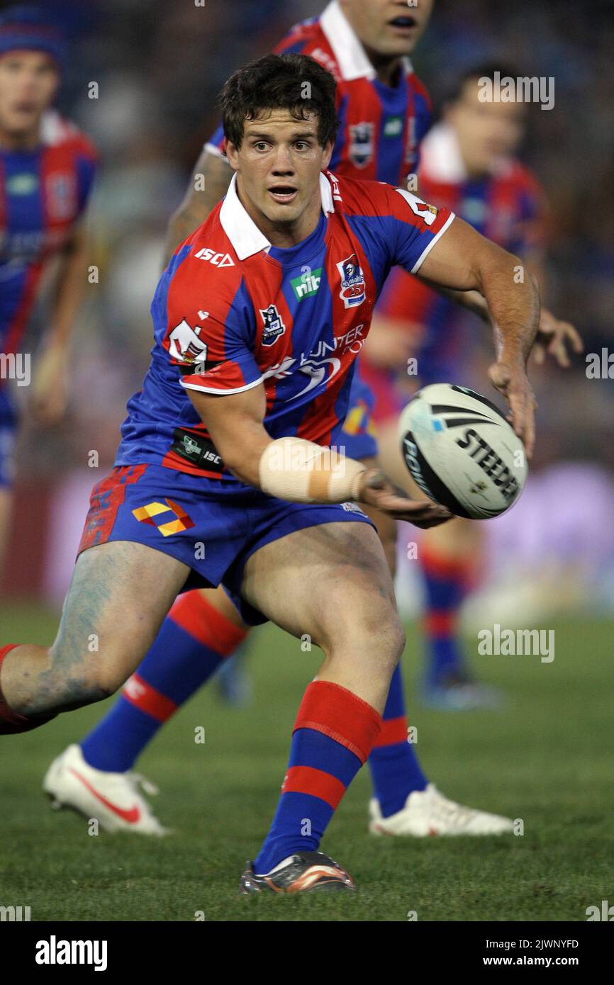 Chris Adams in action during the NRL Rugby League match Newcastle ...