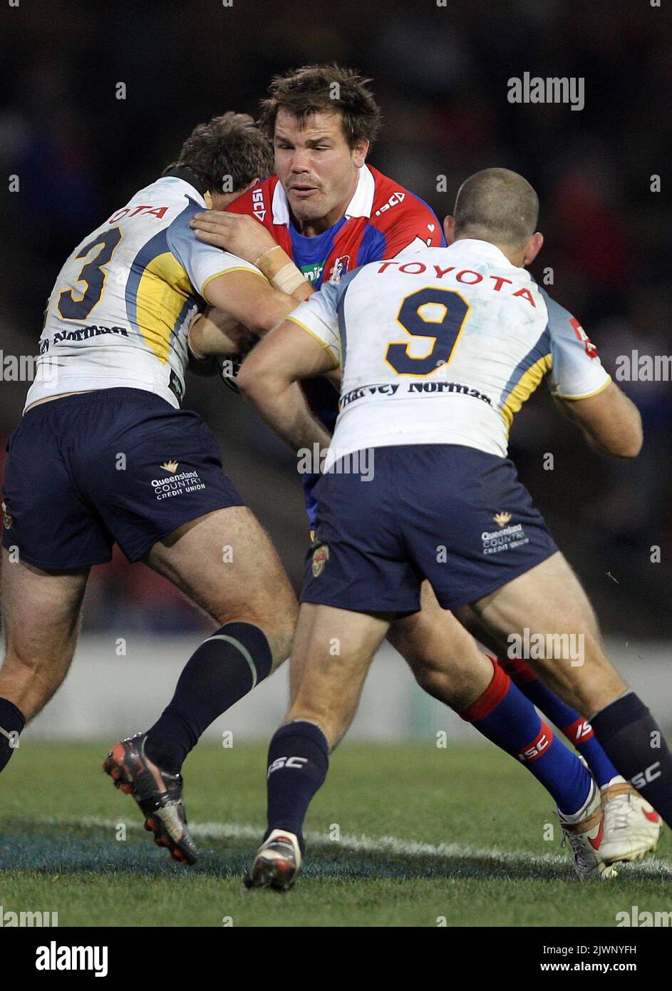 Adam Cuthbertson in action during the NRL Rugby League match Newcastle ...