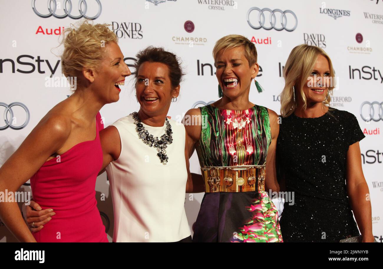 Instyle editor Kerrie McCallum, surfer Layne Beachley, Jessica Rowe and ...